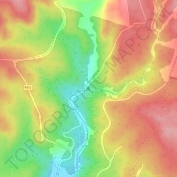Forrest Falls topographic map, elevation, terrain