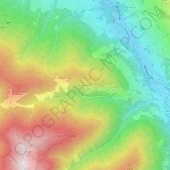 Ritzenberg topographic map, elevation, terrain